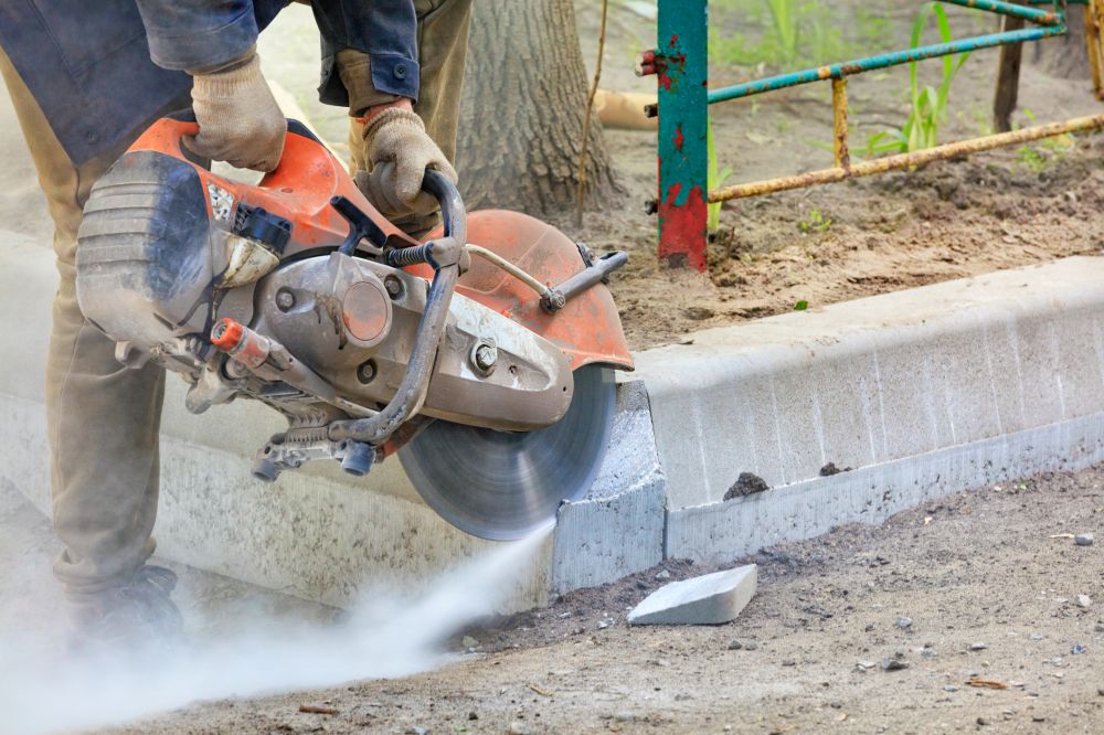 Concrete Curb Cutting | JensonBrothers.com